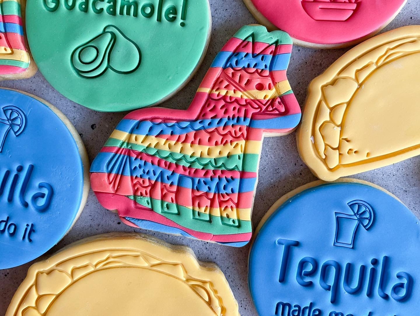 Mexican Fiesta Cookie Set - Premium Dozen | Sprinkled with Sweets